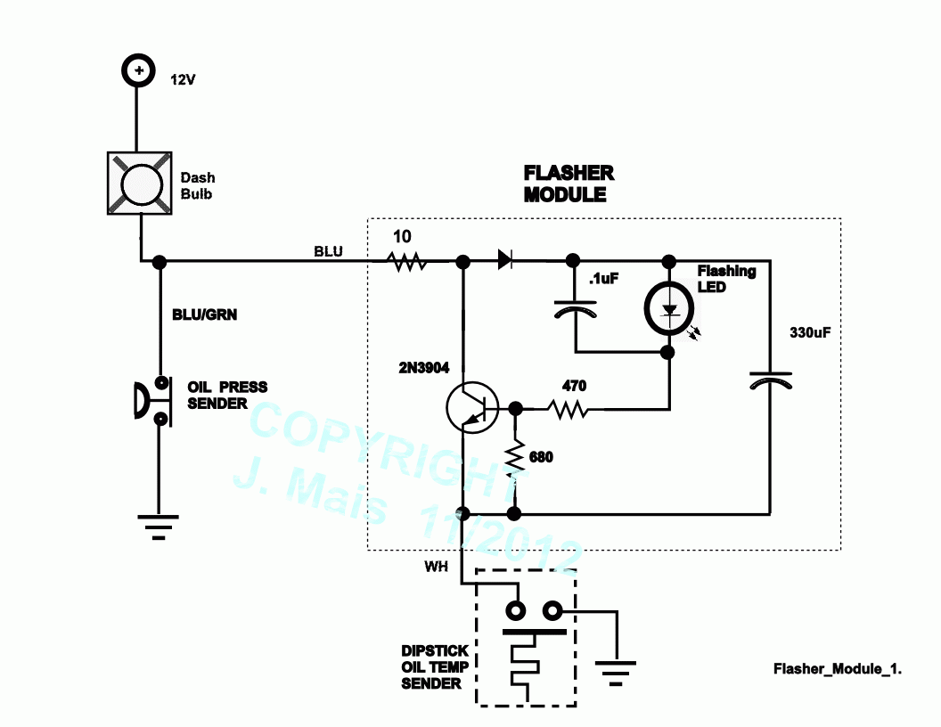 Flasher for Dash Warning Lights